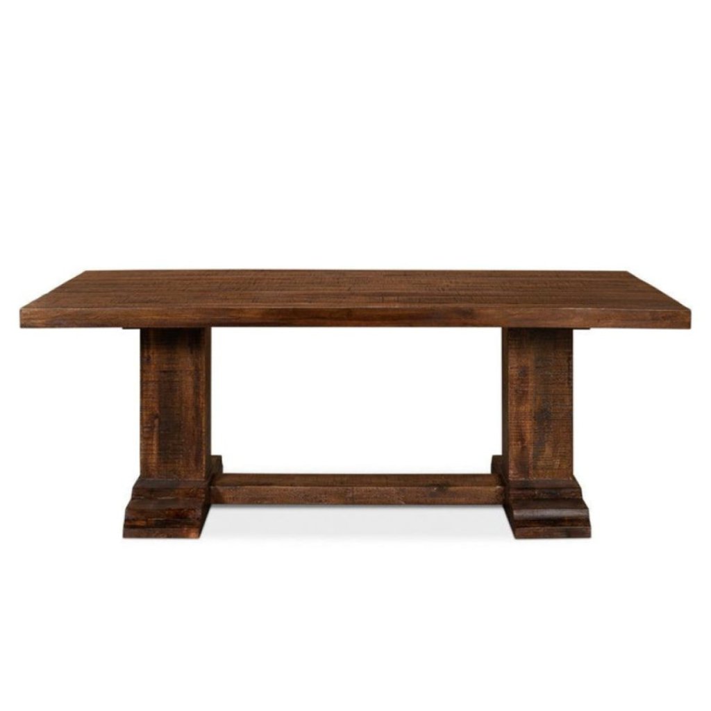 Rustic Farmhouse Pedestal Dining Table